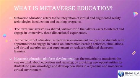 Metaverse Education Development Ppt