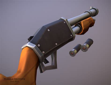 Vlad Krutenyuk Shotgun Stylized And Cartoon