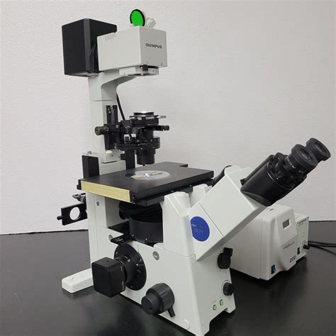 Olympus Microscope Ix71 Inverted With Dic And Fluorescence Microscope Marketplace