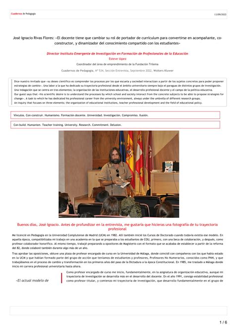 Pdf Entrevista José Ignacio Rivas Flores