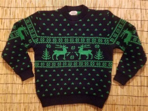 Vintage Sweater 1990s Era Benetton Shetland Wool Blue And Etsy