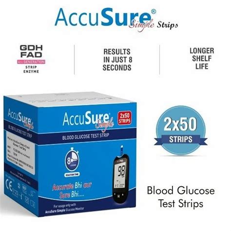 Accusure Blood Glucose Test Strip Latest Price Dealers And Retailers