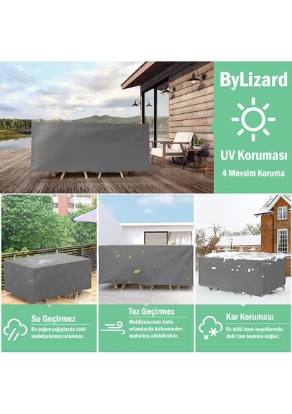 Bylizard Bahçe Mobilya Koruma Örtüsü Branda Su Geçirmez Fiyatı