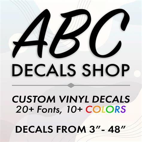 Custom Vinyl Decals Vinyl Decals Tumbler Decals Car Decals Laptop Decals Name Decals Large