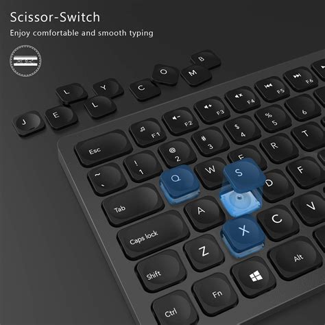 Seenda Rechargeable Wireless Keyboard Mouse Combo User Manual