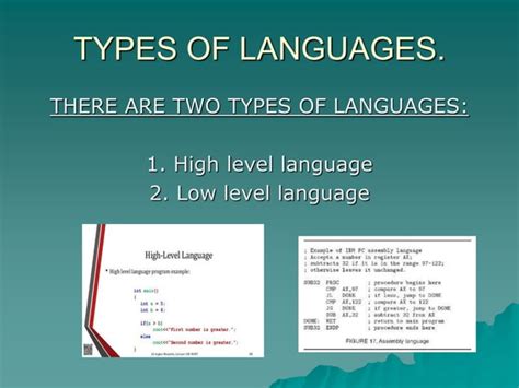 High Level And Low Level Language Ppt