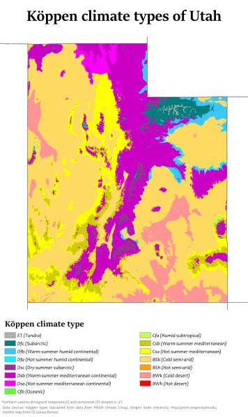 Utah Köppen Climate Map Colorado Map Utah Map Arizona Map