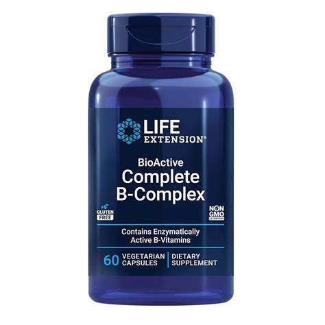 Life Extension Bioactive Complete B Complex 60 Veg Capsules Fm Nutrition