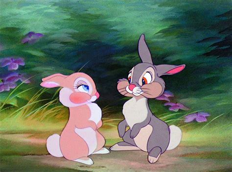 Miss Bunny And Thumper ~ Bambi 1942 Disney Animation Disney Art