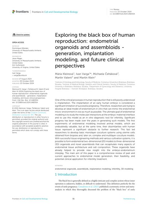 Pdf Exploring The Black Box Of Human Reproduction Endometrial