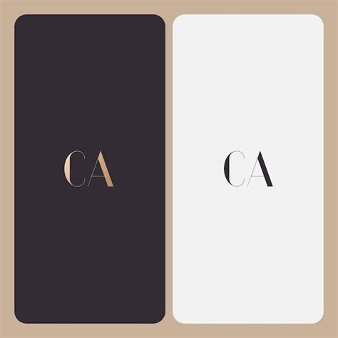 Premium Vector Ca Logo Design Vector Image