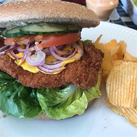 Fried Chicken Burger So Tender And Moist Instafood Kitchenbyk