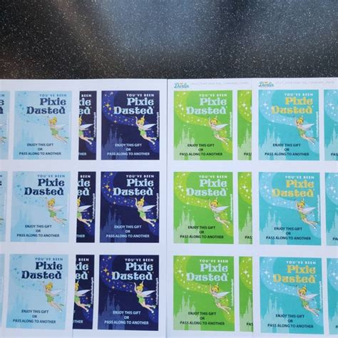 Stitch Pixie Dust T Tags Youve Been Pixie Dusted Instant Download Pdf Etsy