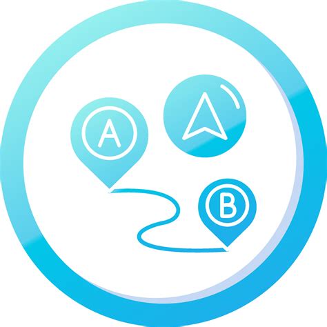 Distance Solid Blue Gradient Icon 37086212 Vector Art At Vecteezy