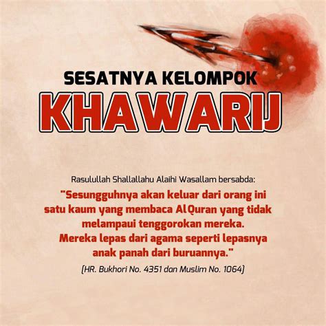 Tiga Sifat Khawarij Nasihat Sahabat