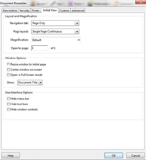 Pdf18 Specifying The Document Title Using The Title Entry In The Document Information