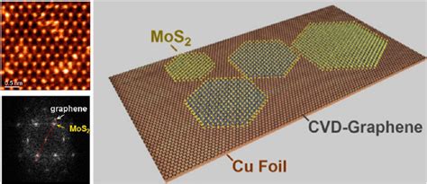 Tem Analysis Left And Schematic Right Of The Mos2graphene
