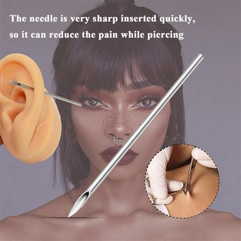Piercing Needles 100pcs Mixed Sizes 12g 20g Stainless Steel Disposable