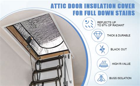 Coldairsoap Attic Stairway Insulation Cover 25″x54″x11″ Attic