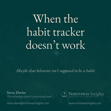 When The Habit Tracker Doesnt Work Northway Insights