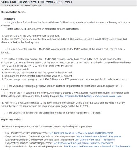 Gave Us A Code Of P0455 Hi My Partners Truck Came On This