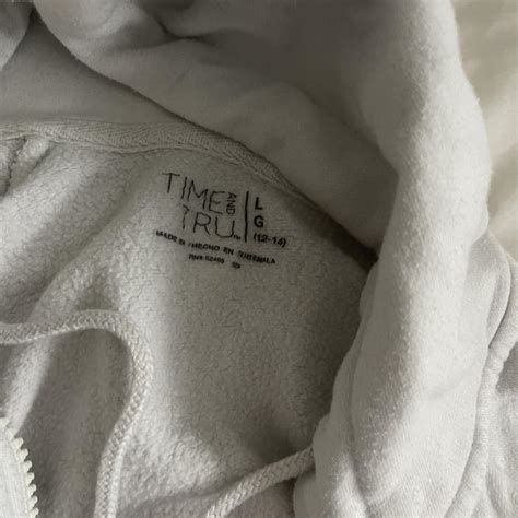 Basic White Zip Up Zipup Depop