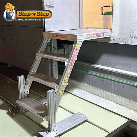 Aluminium Step Over Platform Ladder 4 Steps Expert In Safety Ladder
