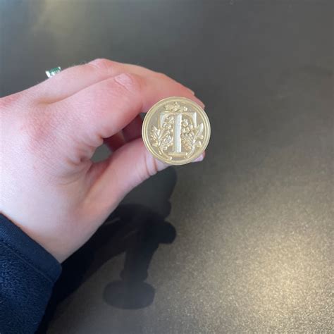 Alphabet Letter Wax Seal Stamp Roman Capital Initial Monogram Brass
