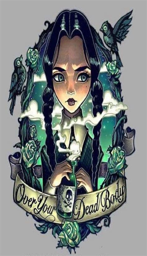 Background Wednesday Addams Wallpaper Enwallpaper