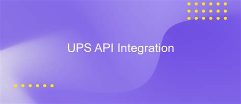 Ups Api Integration Apix Drive