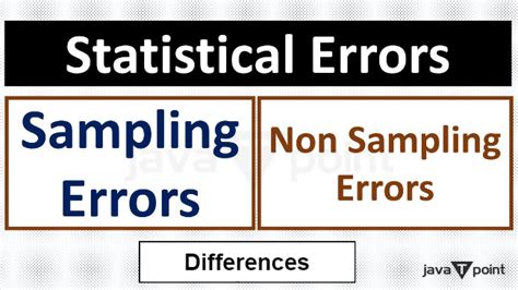 Difference Between Sampling And Non Sampling Error Tpoint Tech