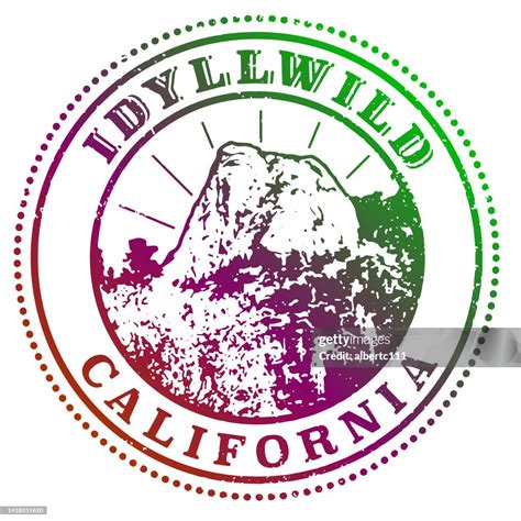 Idyllwild California Travel Stamp High Res Vector Graphic Getty Images