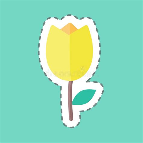 Tulip Tailor Sticker Stock Illustrations 2 Tulip Tailor Sticker Stock