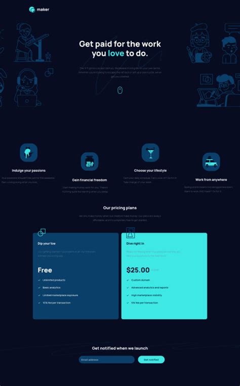 frontend mentor landing page with mobile first design using css