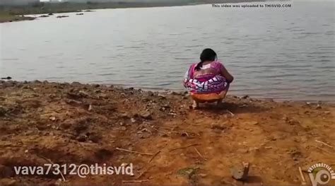 Indian Aunty Caught Pissing Near A Lake ThisVid