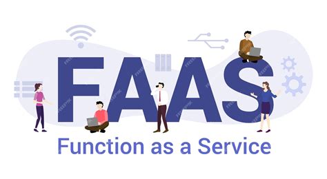Premium Vector Faas Function As A Service Concept With Big Word Or