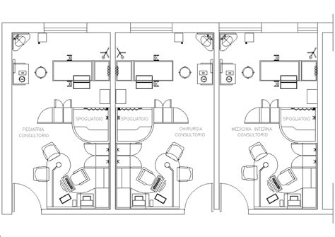 Consultorios En Autocad Descargar Cad Gratis 6309 Kb Bibliocad