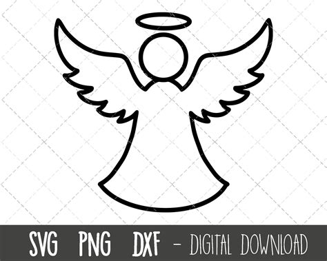 Angel Svg Angel Wings Svg Christmas Angel Svg Angel Vector Angel