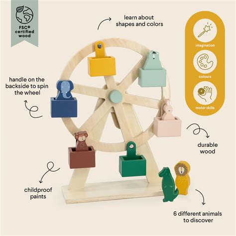 Trixie Wooden Ferris Wheel The Little Toy Shop