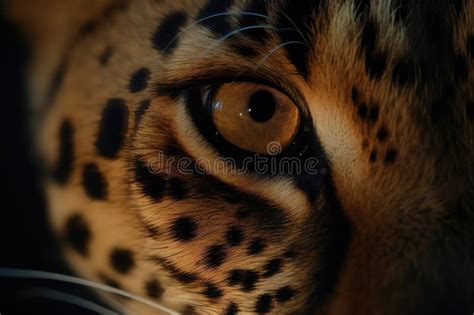 Leopard S Eyes Macro Close Up Ai Generated Stock Illustration Illustration Of Panther Mammal