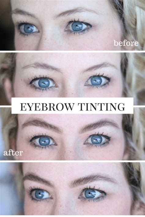 Eyebrow Tinting Before And After Dark Hair At Maria Spillman Blog