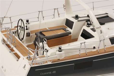 Model Of Bénéteau Océanis 48 Blue Night Hull Kiade Maquettes