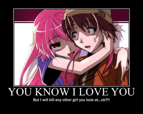 Yandere Girlfriend Meme Future Diary Kiss
