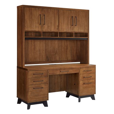 Hokku Designs Annakiya Modern Wood Hutch With Doors Storage Hutch