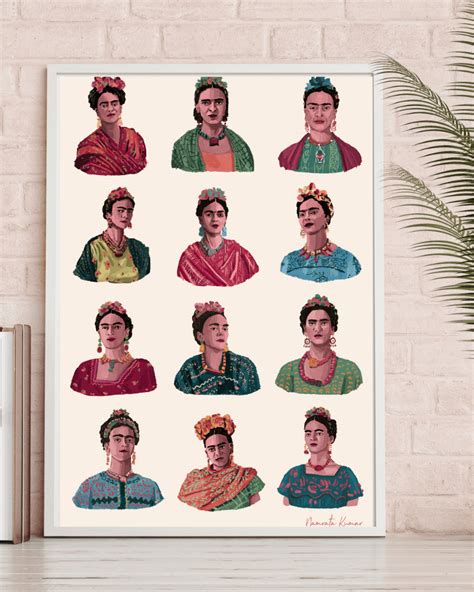 Bust Of Frida Art Print Endless World