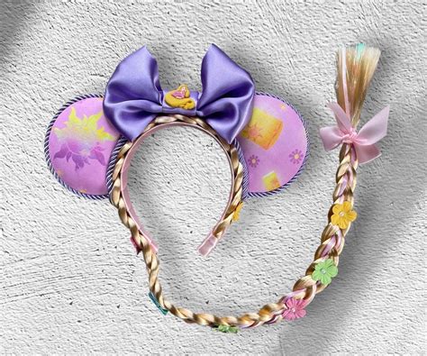 Tangled Mickey Mouse Ears Princess Rapunzel Headband Blonde Braid Minnie Ears Disney