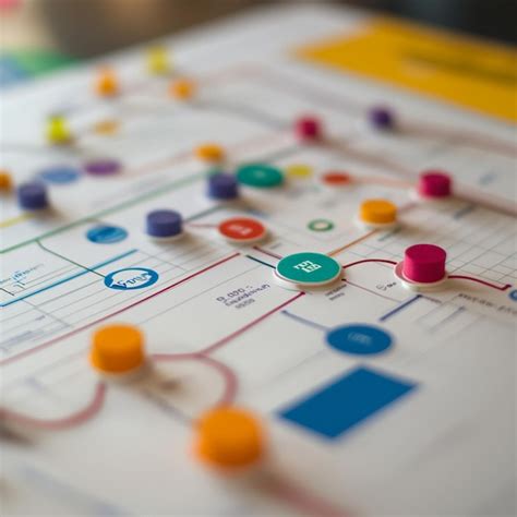 Closeup Of Operations Workflow Chart Premium Ai Generated Image
