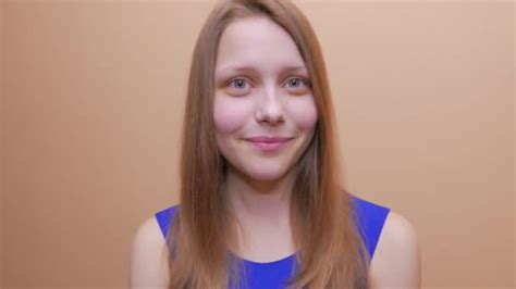 Young Girl Webcam Video Headshot Portrait Little Indian Girl Smile