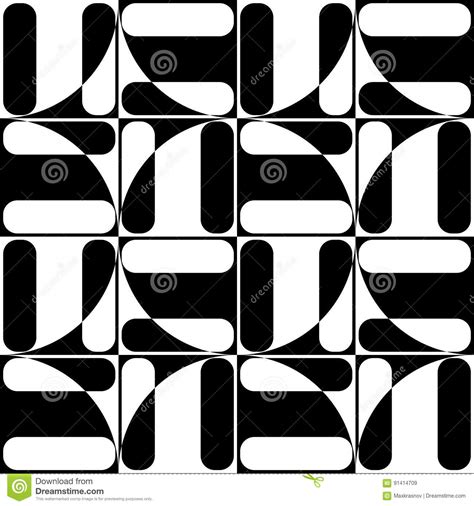Seamless Grid Pattern Stock Vector Illustration Of Retro 91414709