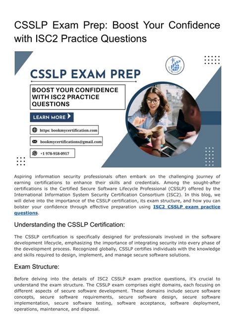 Ppt Csslp Exam Prep Boost Your Confidence With Isc2 Practice Questions Powerpoint